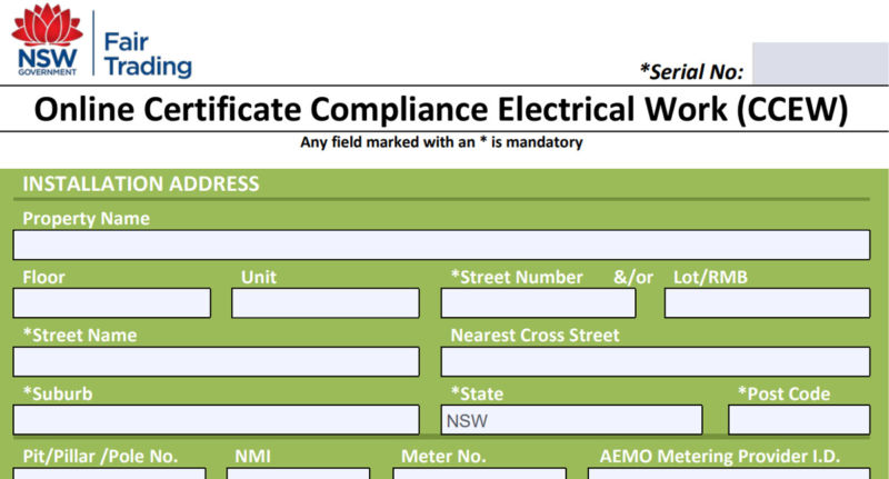 What Is A Certificate Of Compliance For Electrical Work?